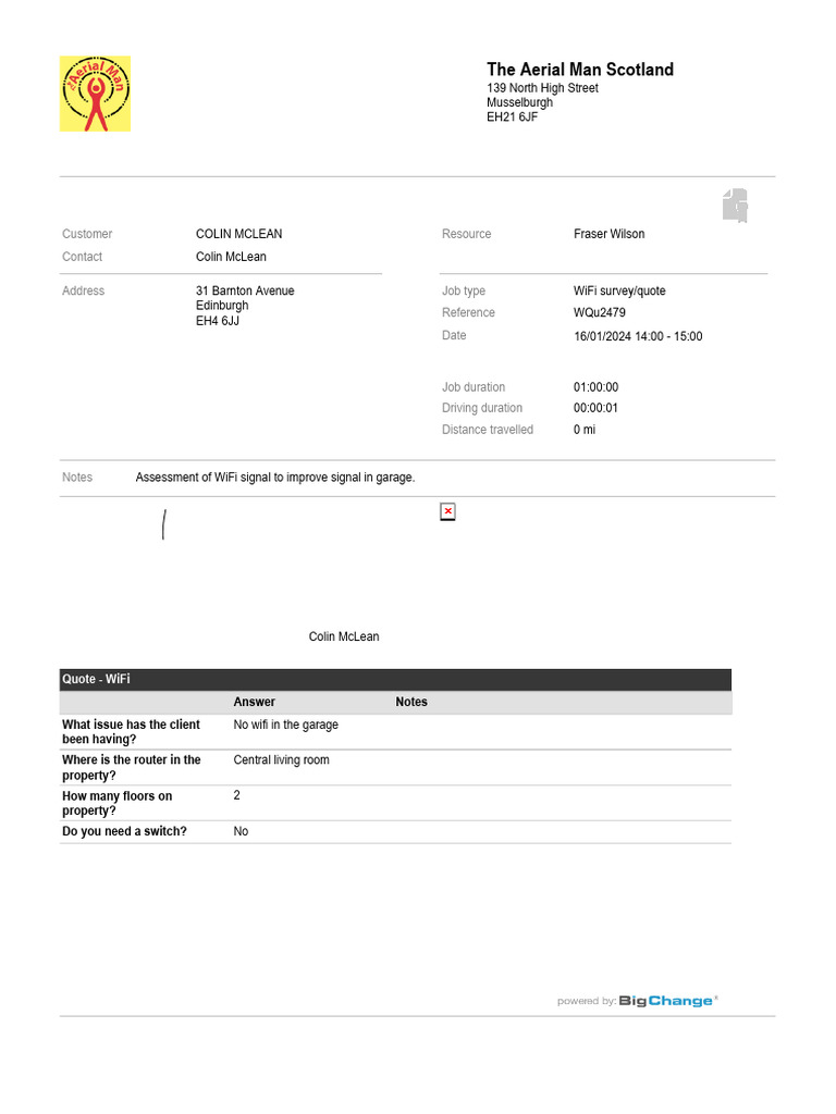 WQu2479 - Job Card | PDF | Wi Fi | Telecommunications