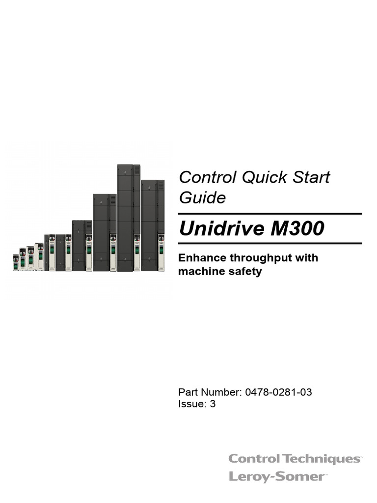 unidrive m300 control quick start guide english iss3 (0478-0281-03)_approved | PDF | Electric ...