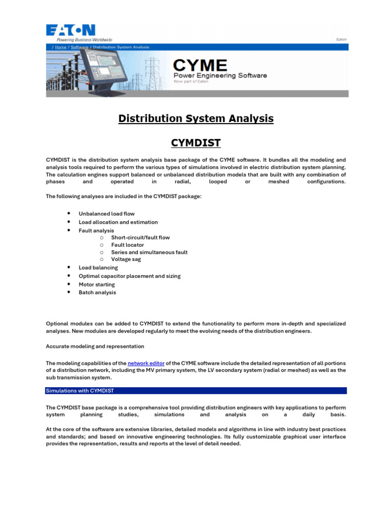 BASE - Distribution System Analysis | PDF | Electric Power Distribution | Physical Quantities