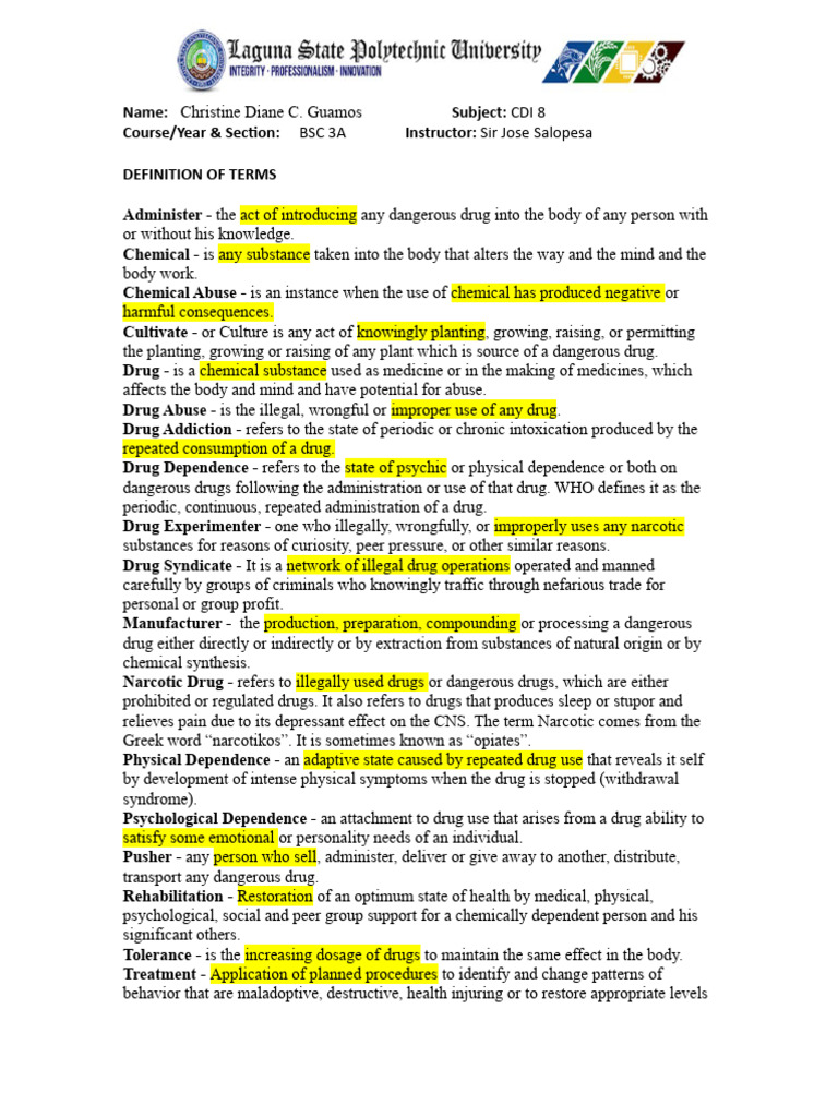 Cdi8 Assignment1 | PDF | Psychoactive Drugs | Narcotic