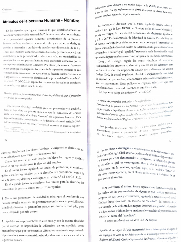 Capítulo 5 Atributo de La Persona Humana - Nombre | PDF | Apellido ...