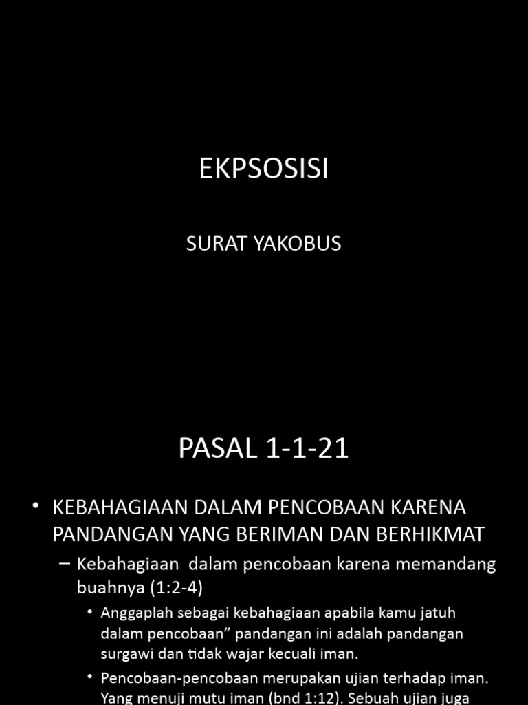 Eksposisi Yakobus | PDF