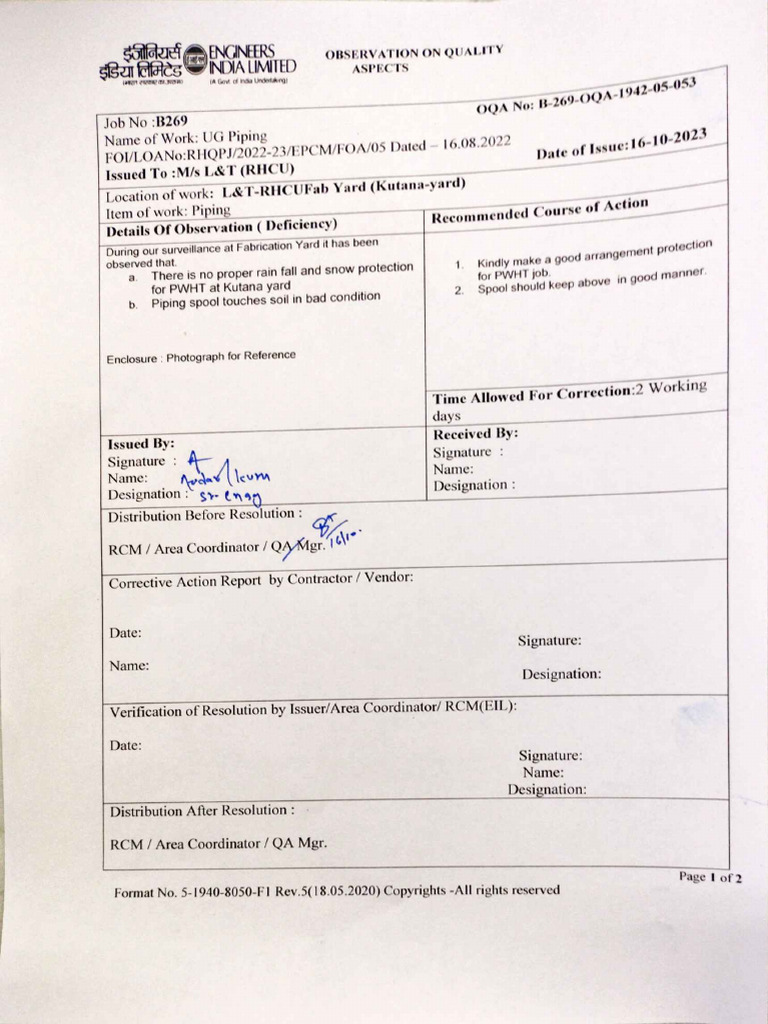 Rhcu Oqa No - 53 | PDF