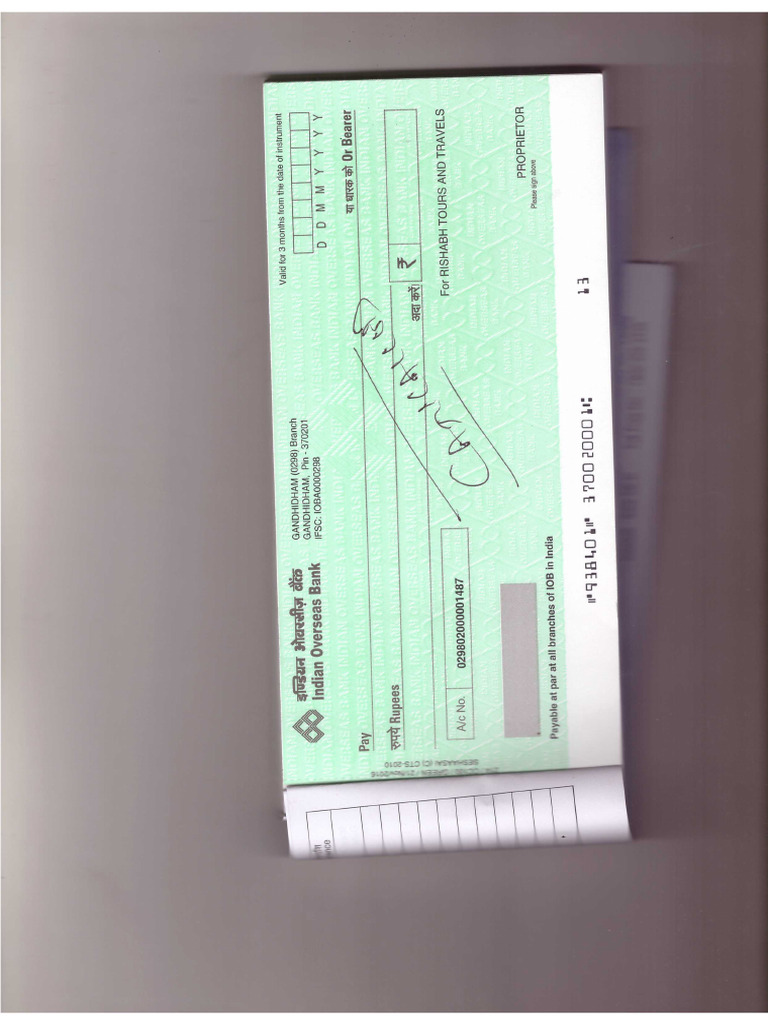 Cancelled Cheque | PDF