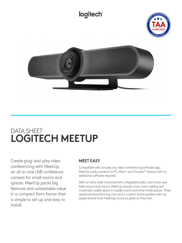 Meetup Datasheet TAA en | PDF