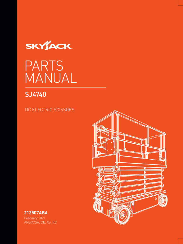 Skyjack 4740 Parts Manual | PDF | Screw | Nut (Hardware)