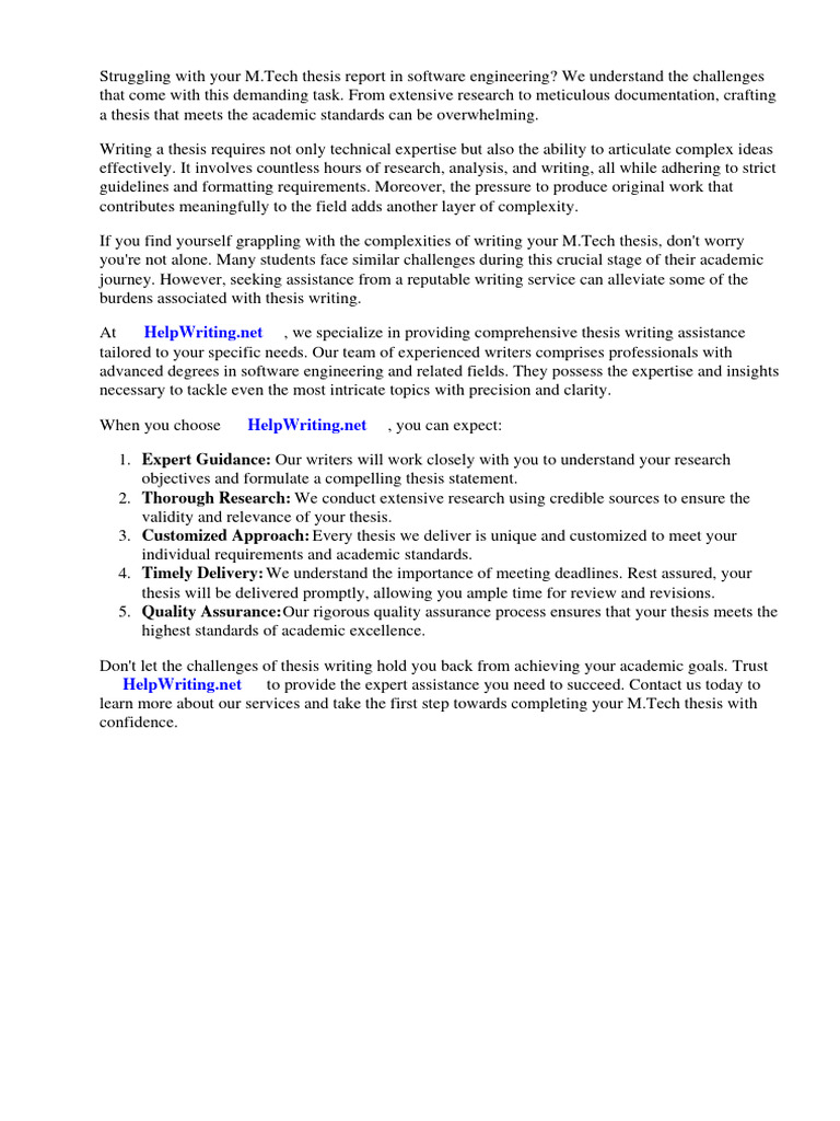 M.tech Thesis Report in Software Engineering | PDF | Concrete | Thesis