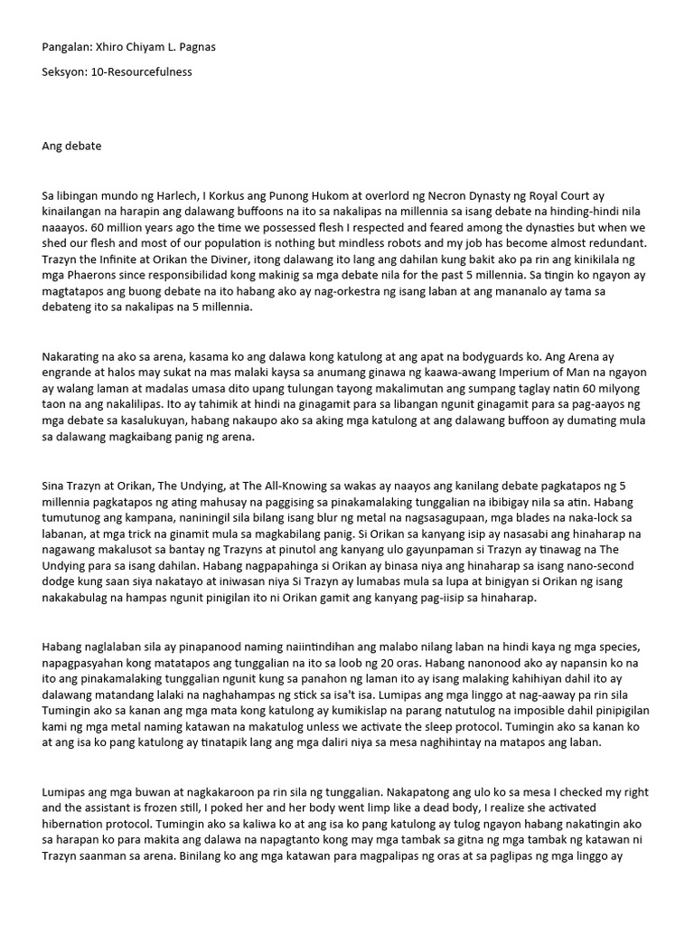 Filipino Story | PDF