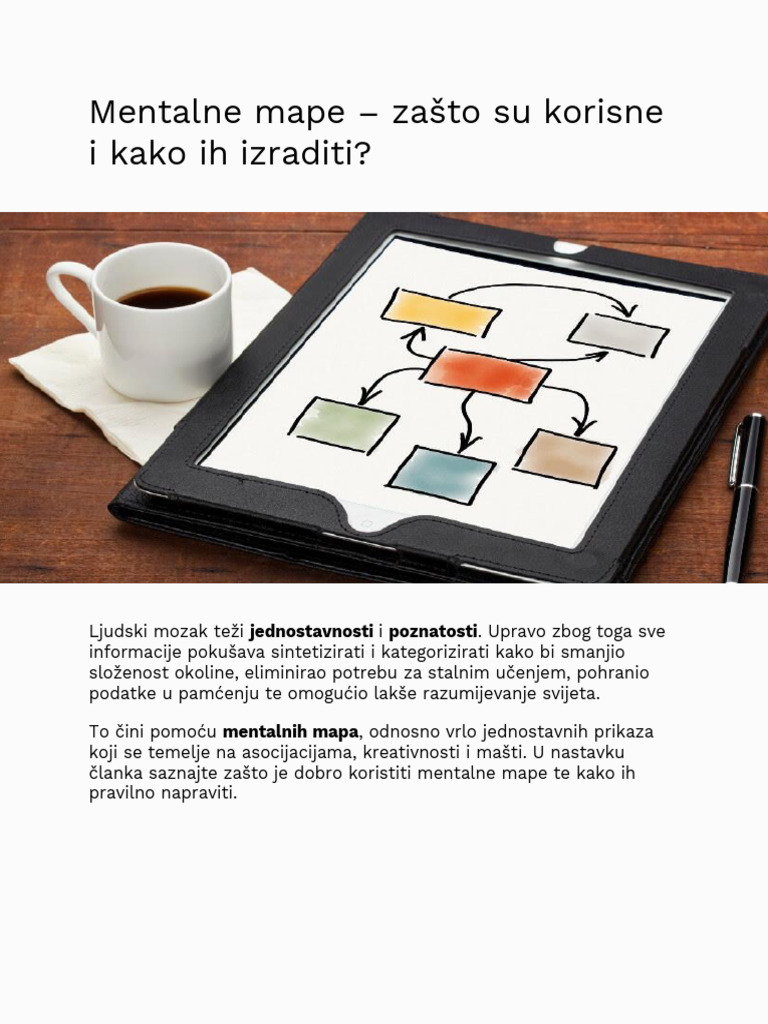 Mentalne Mape - Zašto Su Korisne I Kako Ih Izraditi | PDF