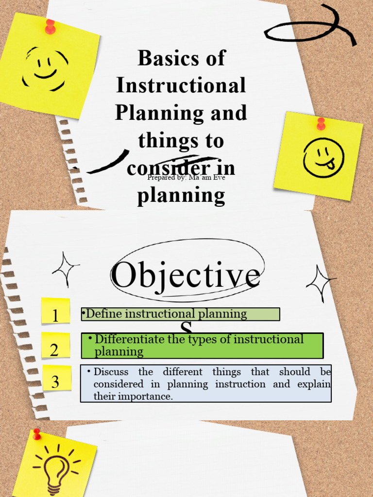 Basic Planning of Instruction | PDF | Teachers | Pedagogy