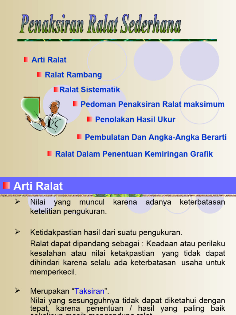 Arti dan Jenis Ralat dalam Pengukuran | PDF