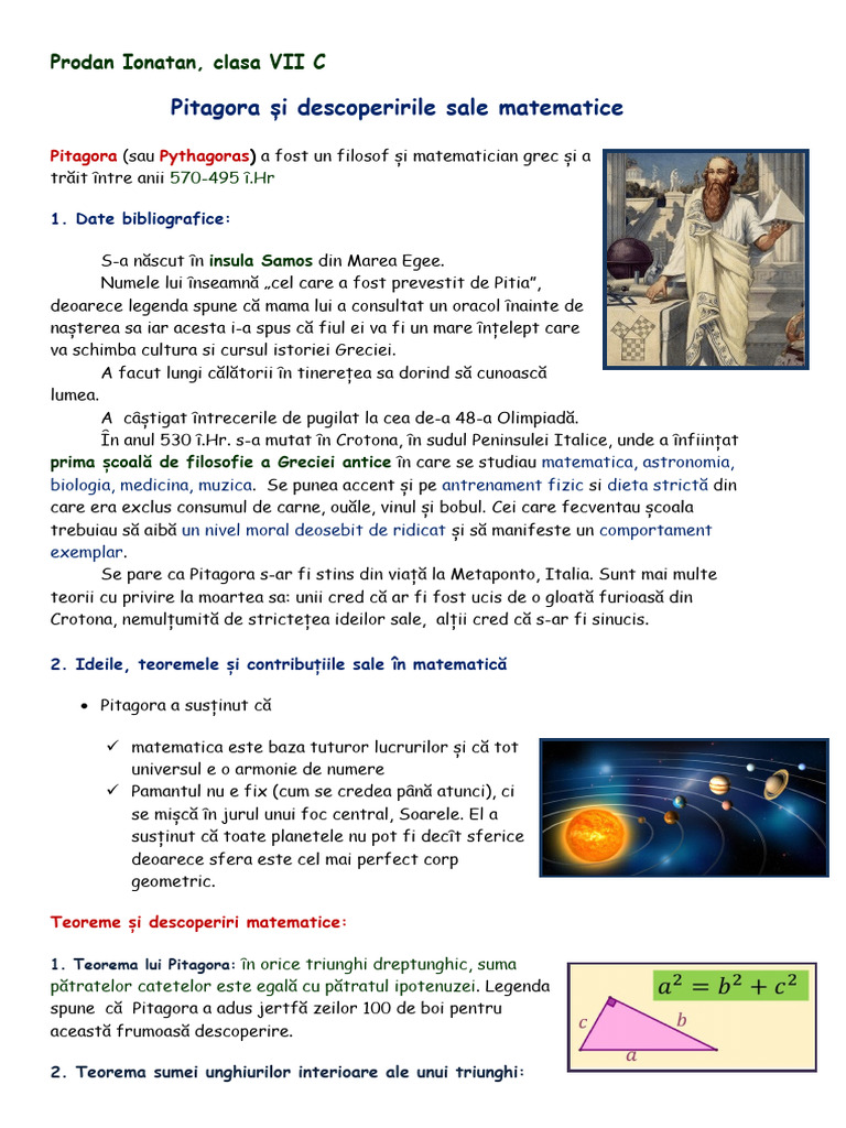 Pitagora | PDF