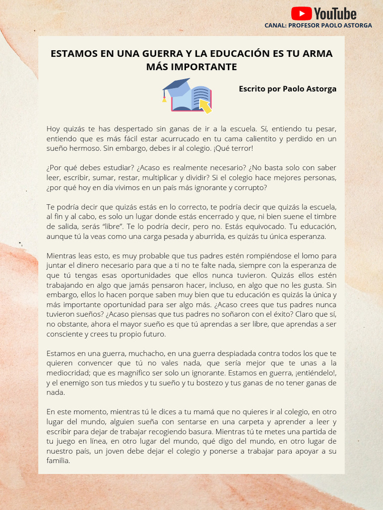 Ejemplo de Discurso | PDF