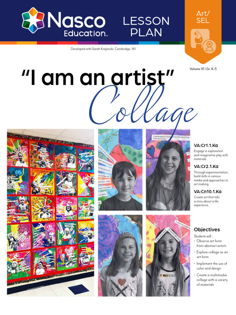 I Am An Artist Collage Nasco Education | PDF | Abstract Art | Paint
