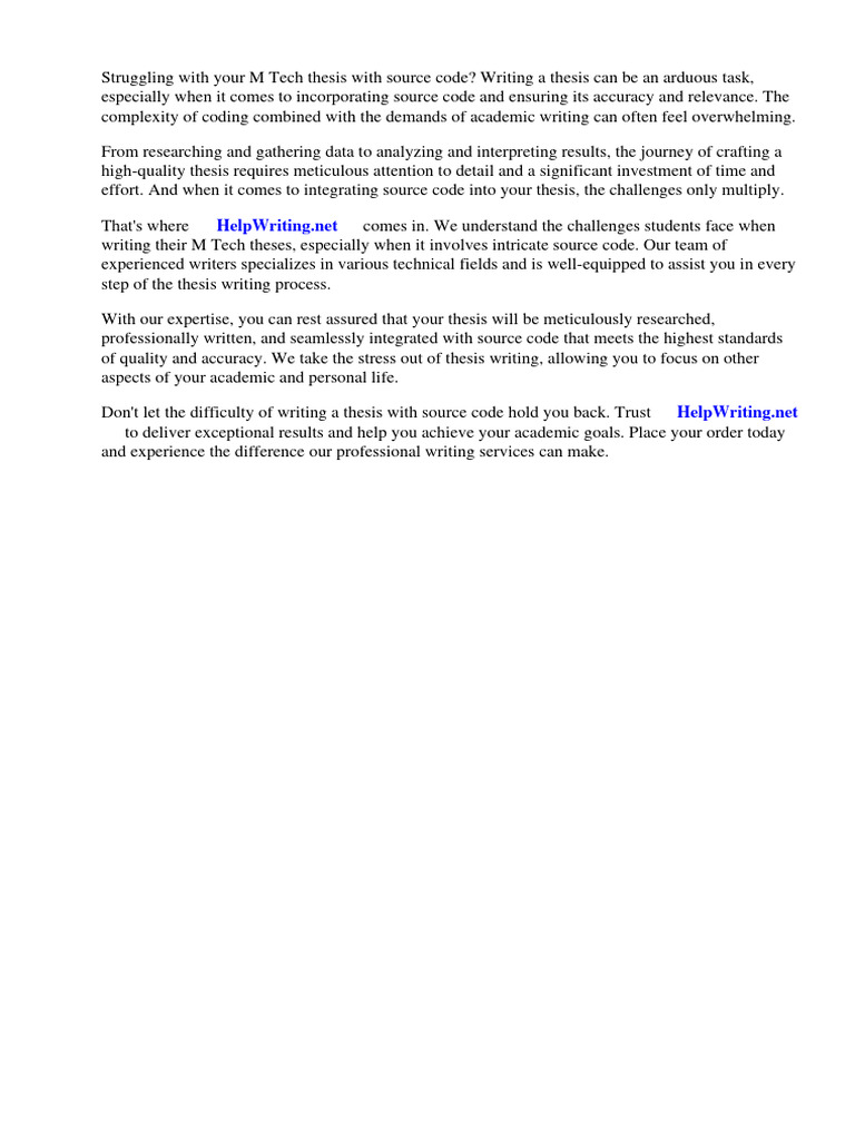 M Tech Thesis With Source Code | Download Free PDF | Thesis | Concrete