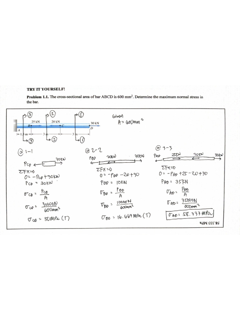 Mech 1 Solutions | PDF