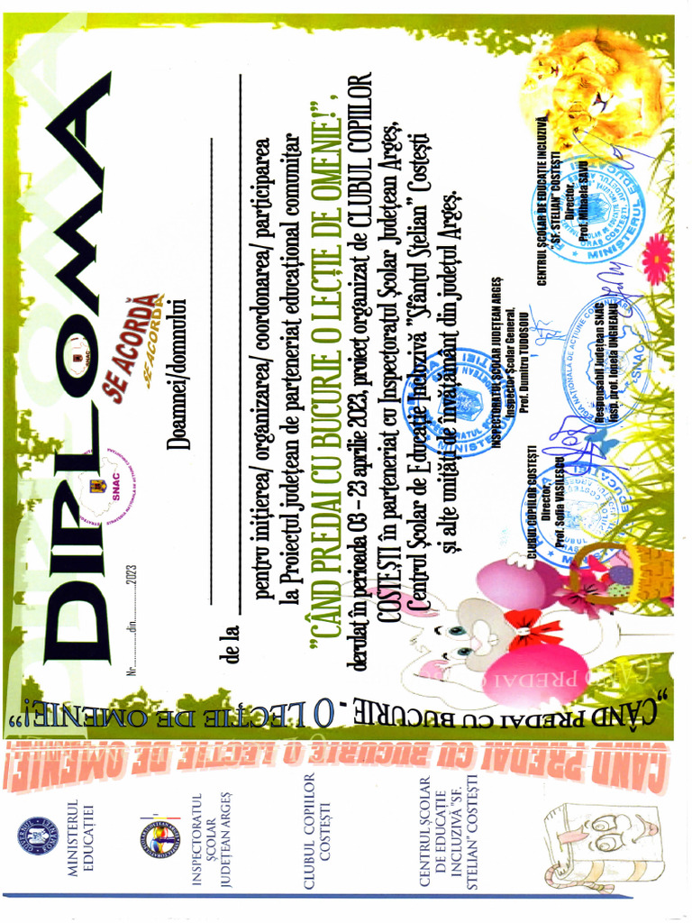 Cand Predai Cu Bucurie o Lectie de Omenie | PDF