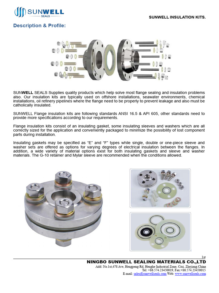 SUNWELL Insulation Kits | PDF