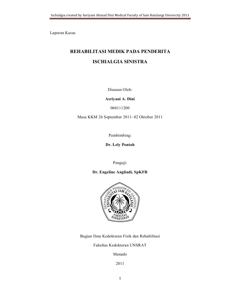Diagnosa dan Kode ICD Ischialgia | PDF