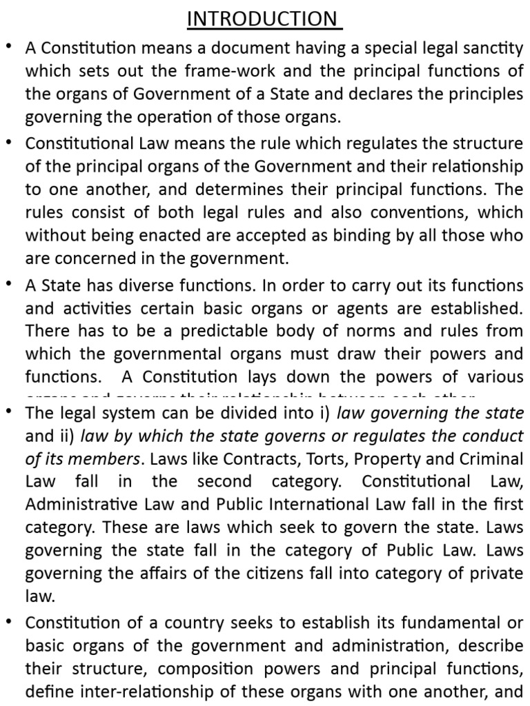 Constitutional Law - I 2 | PDF | Precedent | Constitution