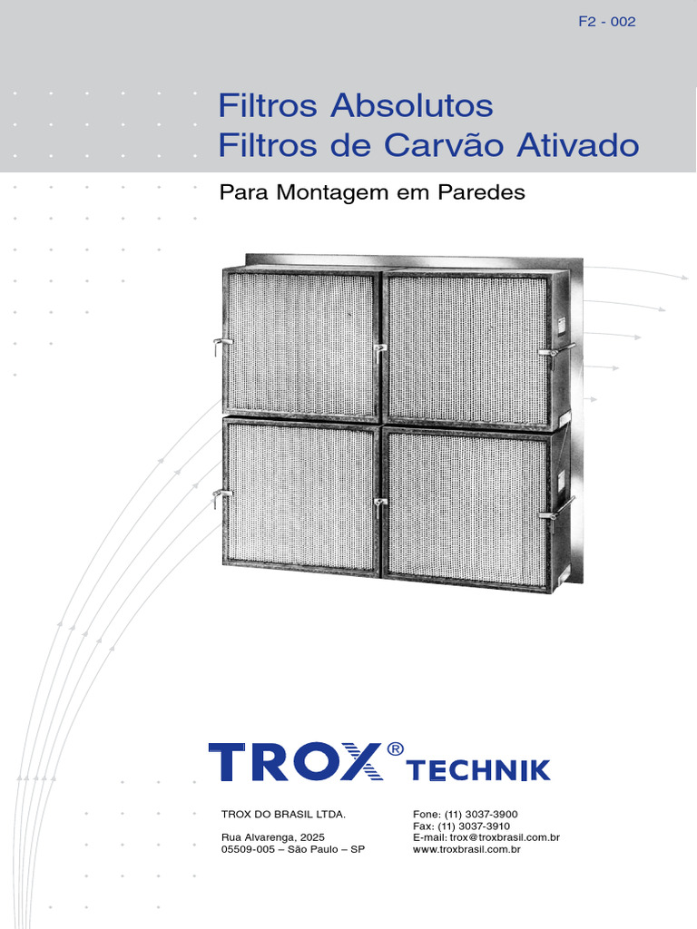 TROX - Filtro Absoluto para Paredes | PDF
