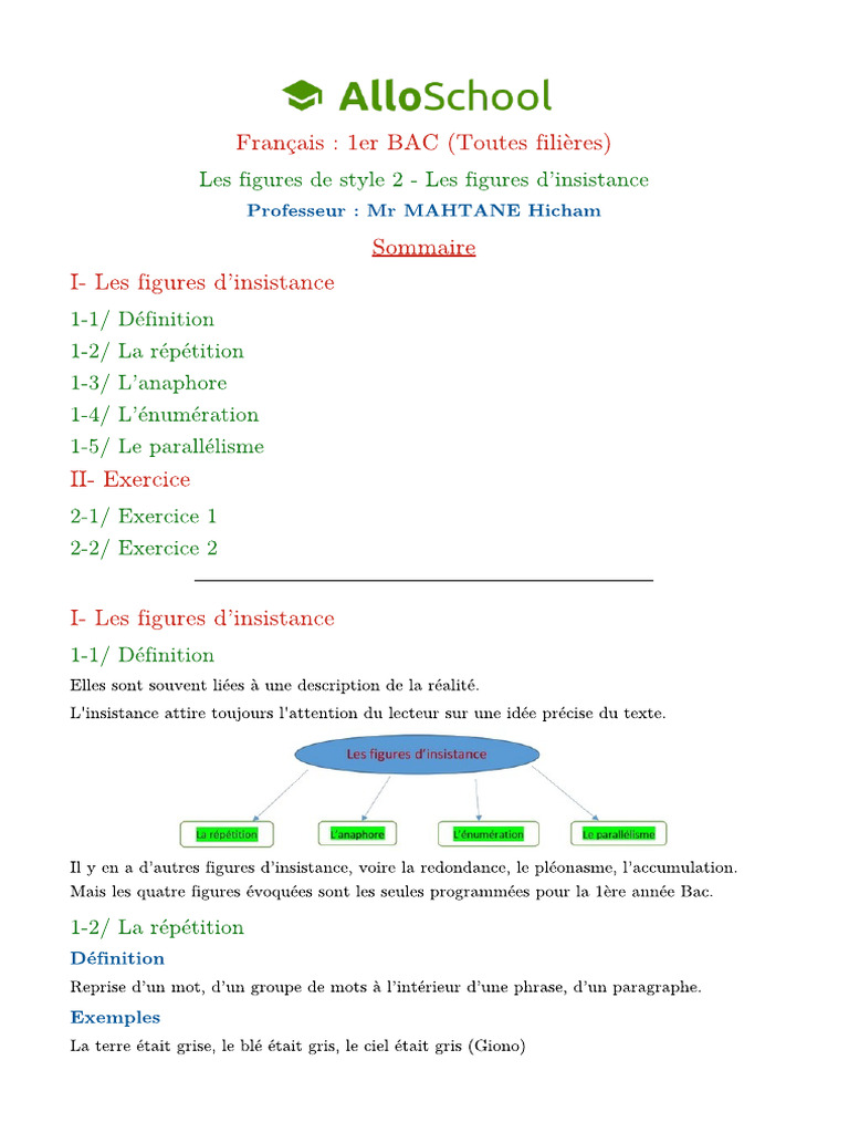 les-figures-de-style-2-les-figures-d-insistance (1) | PDF
