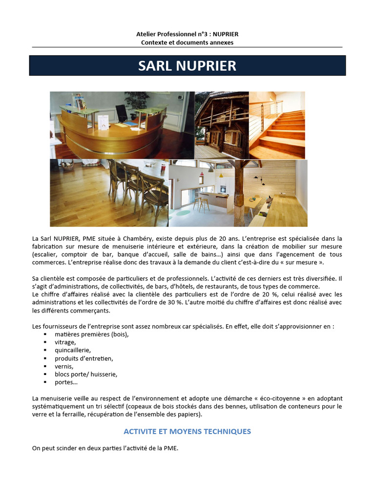 Contexte NUPRIER BTS CG | PDF