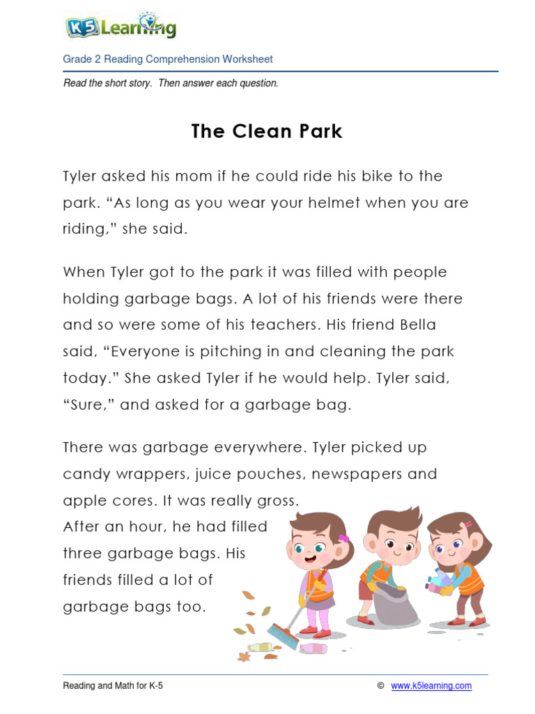 The Clean Park: A Grade 2 Story | PDF