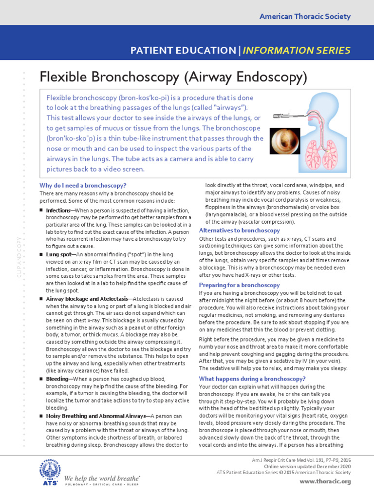 flexible-bronchoscopy | PDF | Respiratory Tract | Lung