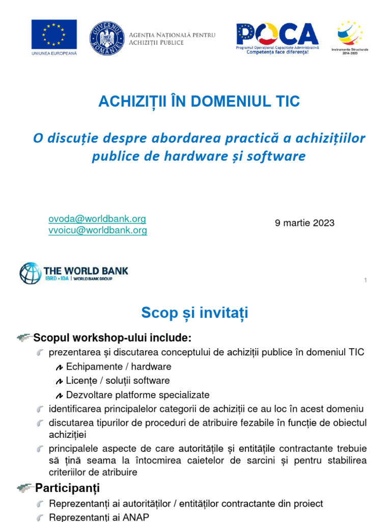 Prezentare Workshop IT Procurement Final - 9032023 | PDF