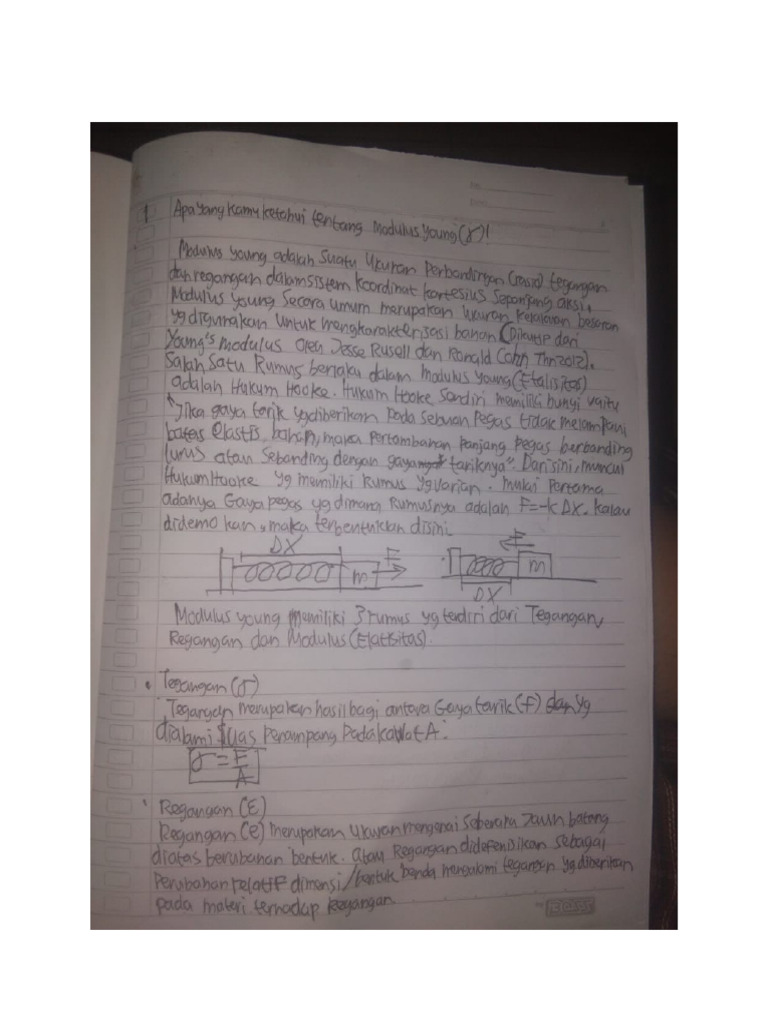 Andre Gunawan Silaen - 210801107 - Modulus Tarikan - Fisika A | PDF