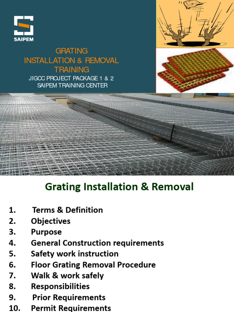 Grating Removal & Installation | PDF | Stairs | Corrosion