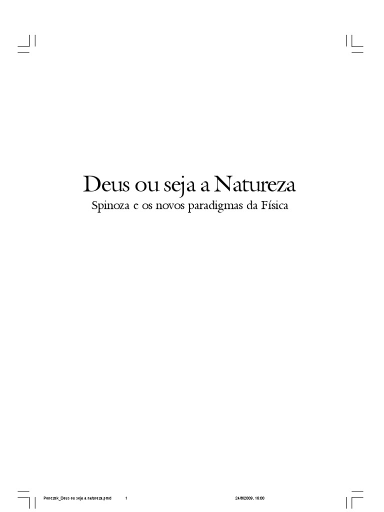 Deus Ou Seja A Natureza | PDF | Albert Einstein | Science