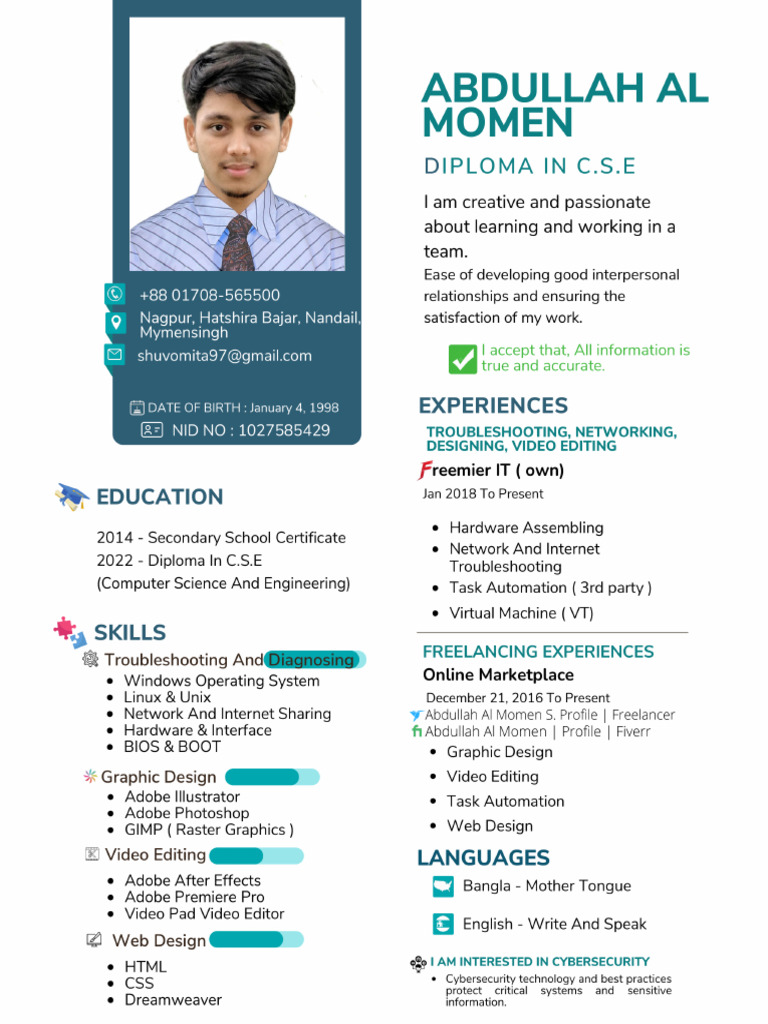 ABDULLAH AL MOMEN - Resume | PDF