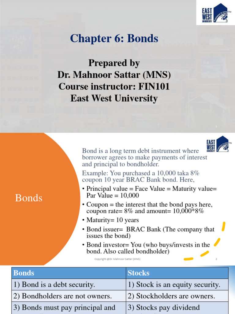 Ch 6 Bonds Fin101 | PDF | Bonds (Finance) | Stocks