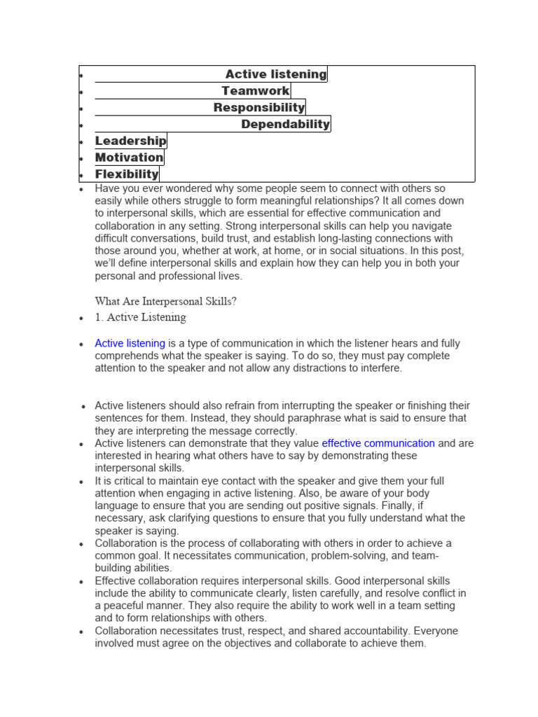Active Listening | PDF | Body Language | Mediation