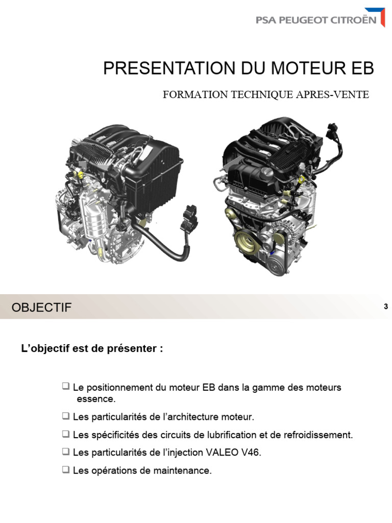 Présentation du moteur EB et maintenance | PDF