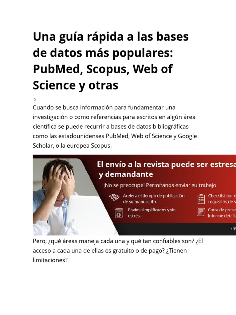 Una Guía Rápida A Las Bases de Datos Más Populares | PDF | Experimentar ...