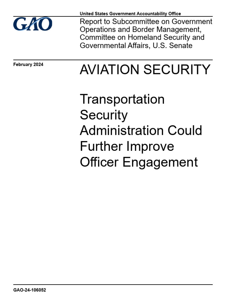 Aviation Security | PDF | Transportation Security Administration ...