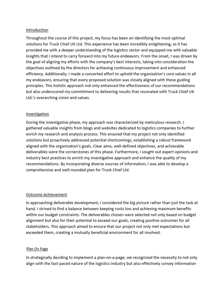 Evaluation | PDF | Goal | Logistics