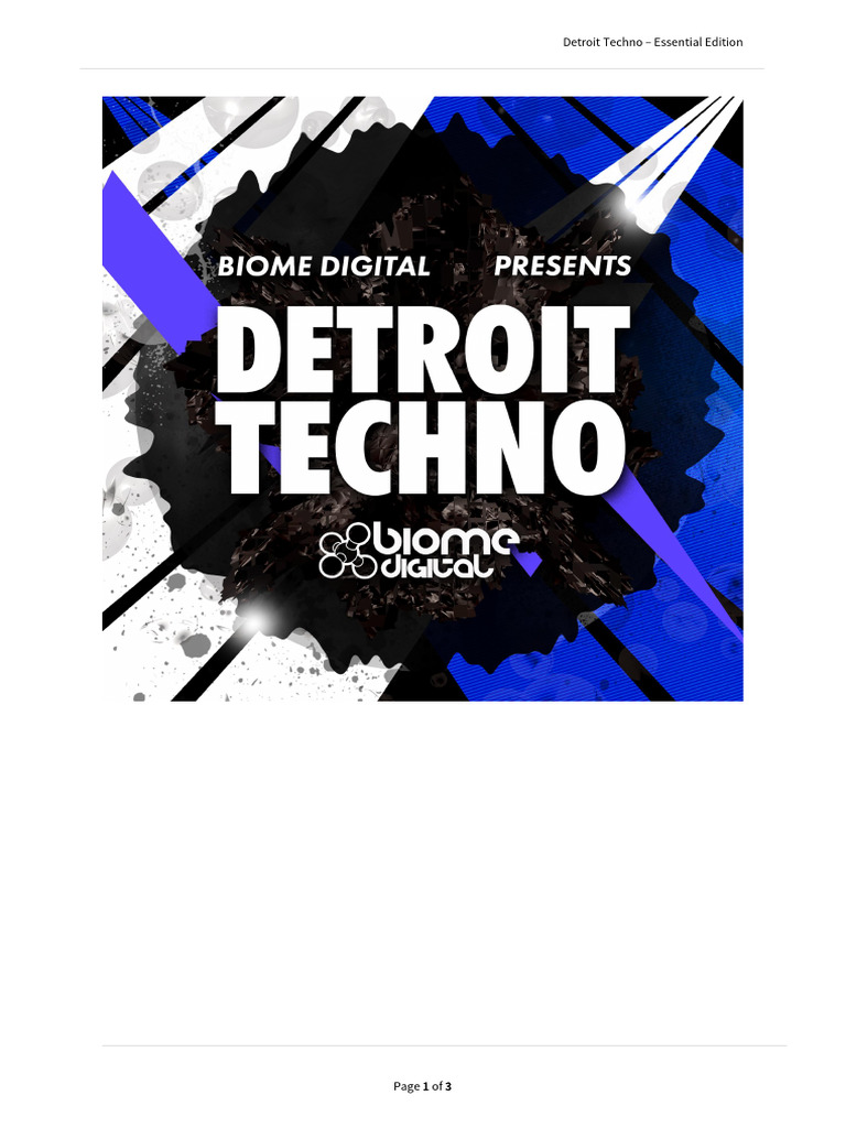Detroit Techno Sample Pack Overview | PDF