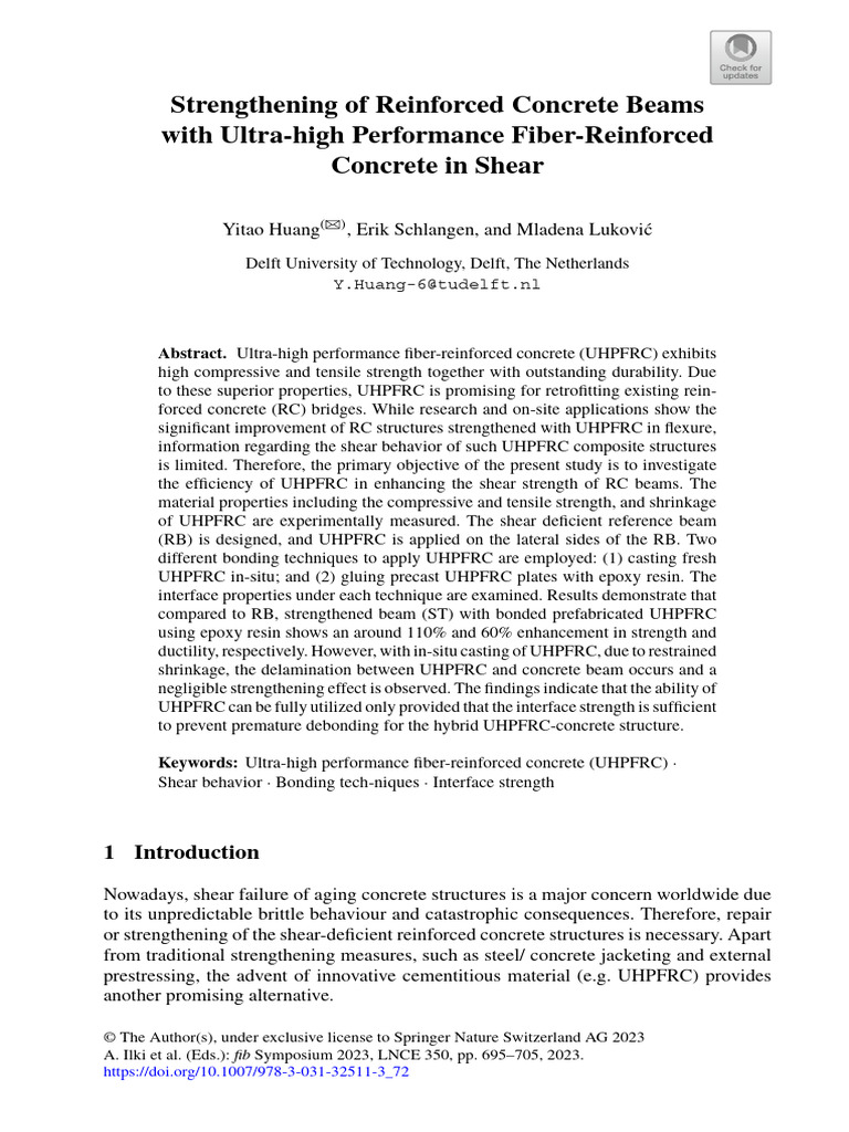 International Symposium of The International Federation For Structural Concrete | PDF | Fracture ...