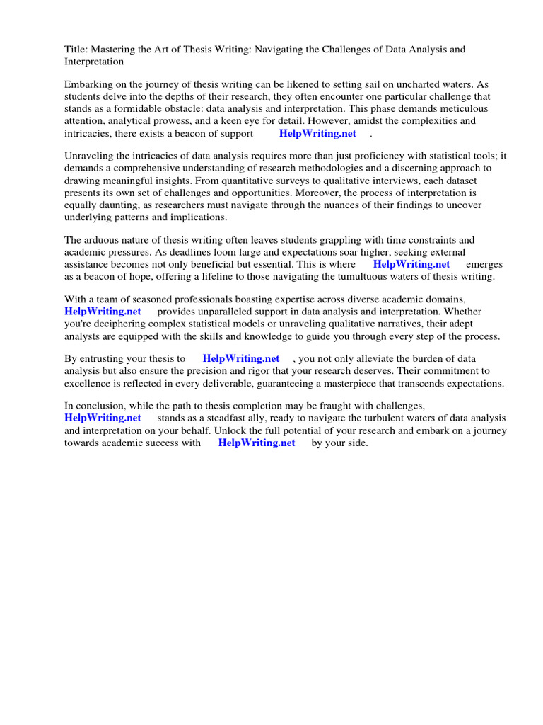 Sample Thesis Data Analysis and Interpretation | PDF | Cost Of Living ... Sample Thesis Data Analysis and Interpretation | PDF | Cost Of Living ...