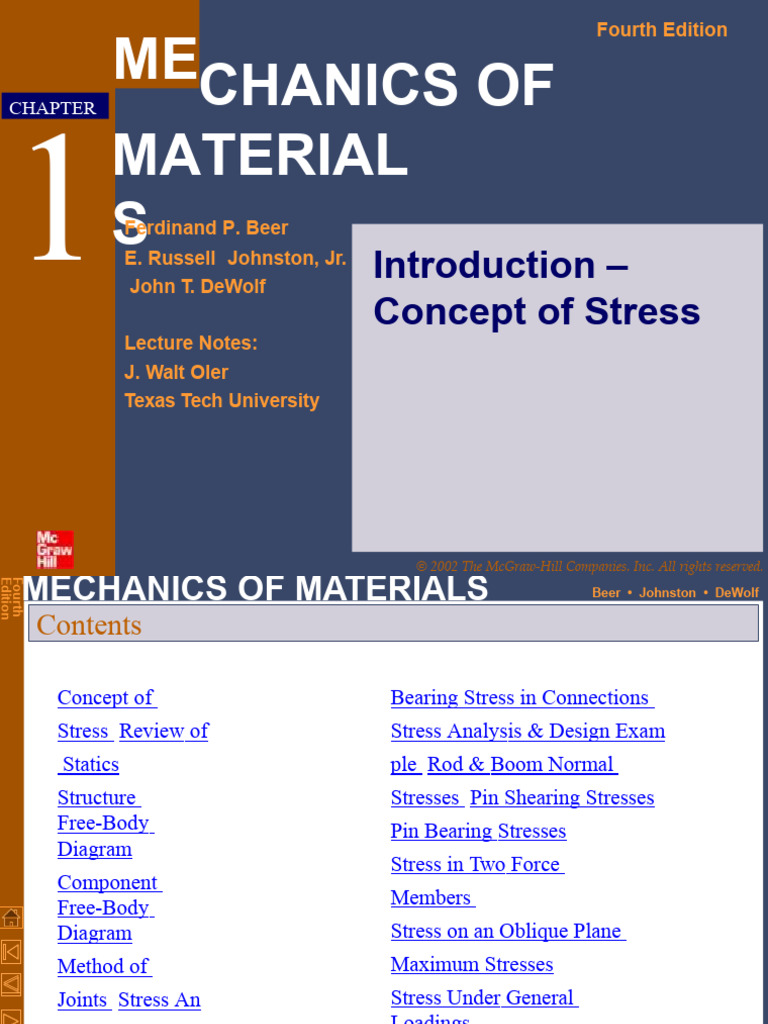 Dokumen - Tips - Mechanics of Materials Beer Review | PDF | Stress (Mechanics) | Strength Of ...
