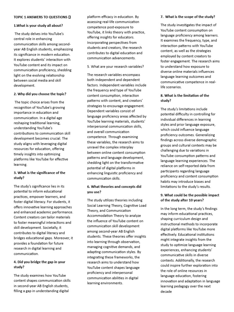 Title Defense PRESENTATION | PDF | Communication | You Tube