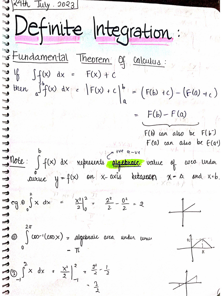 Definite Integration | PDF