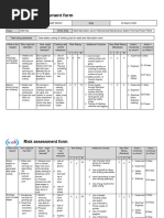 IOSH Risk Assessment Example 1 | PDF | Risk | Workplace