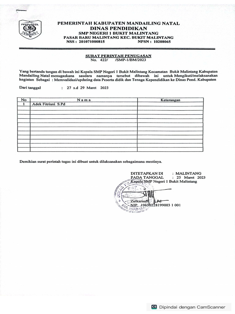 Surat Perjalanan Dinas (SPPD) | PDF