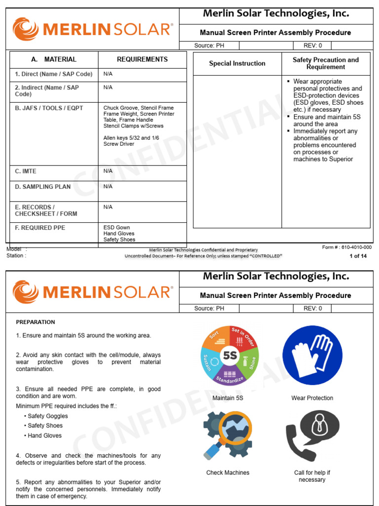 Manual Screen Printer Assembly Procedure Pdf