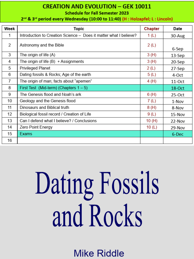 Dating of Fossils and Rocks | PDF | Radiocarbon Dating | Radioactive Decay